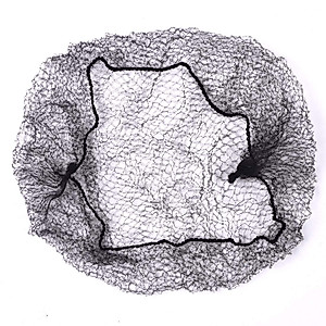 Hair Nets 20 PCS, Smilco 22 Inches Elasticity Invisible Elastic Mesh Wig Nets for Hair Bun Making Ballet Dancer Kitchen Food Serive (Black)