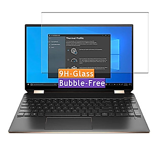 Vaxson Tempered Glass Screen Protector, compatible with HP Spectre x360 15-eb1000 15.6" Visible Area, 9H Film Protector [Not Full Coverage]