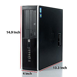 HP SFF Computer Desktop PC, Intel Core i5 Processor, 8GB Ram, 500GB Hard Drive, Wi-Fi & Bluetooth, 19 FHD LED Monitor, 1080P Webcam, Wireless Keyboard and Mouse, Windows 10 Pro (Renewed)