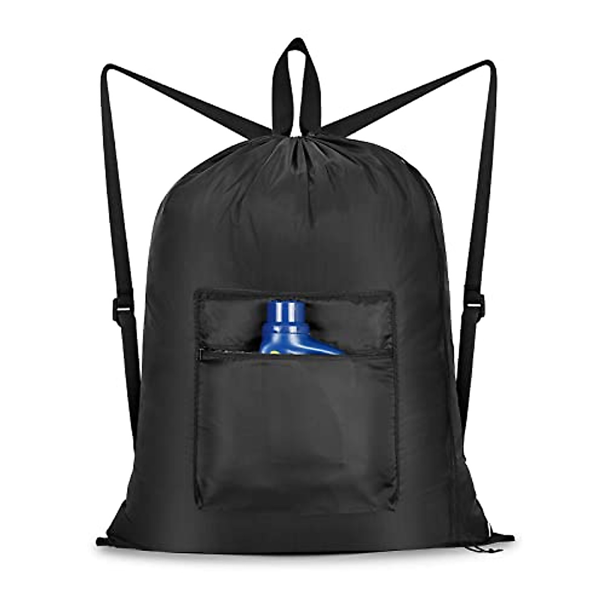 OTraki Backpack Laundry Bag, 28 x 36 inch Extra Large Heavy Duty Drawstring Laundry Bag with Shoulder Straps, Travel Laundry Backpack Bag for Laundromat, Apartment, College Dorm