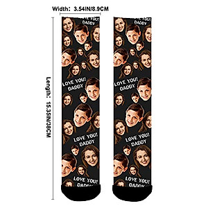 Custom Face Socks,Personalized Photo Socks,Upload Family Face on Socks for Men,Women