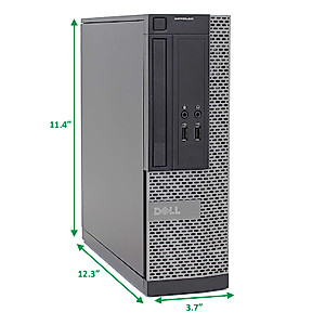 Dell OptiPlex SFF Computer Desktop PC Intel Core i5 3rd Gen Processor | 16GB Ram & 2TB HDD | WiFi & Bluetooth RGB Dual Speakers & Keyboard Mouse New LED 19" Monitor Windows 10 Pro (Renewed)
