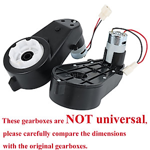 2 Pcs Kids Ride On Car Gearbox 550 12V Motor 35000RPM, Electric Motor Gearbox Motorcycles High Speed RS550 Drive Engine Match Children Ride On Toys