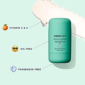 MDSolarSciences Mineral KidStick SPF 40 – Gentle Water-Resistant Sunscreen for Kids - Hypoallergenic Broad Spectrum Face and Body UV Protection – Fragrance Free, Vegan Zinc Oxide Stick, 0.6 Oz