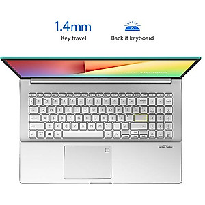 ASUS VivoBook S15 S533 Thin and Light Laptop, 15.6” FHD Display, Intel Core i5-1135G7 CPU, 8GB DDR4 RAM, 512GB PCIe SSD, Wi-Fi 6, Windows 11 Home, AI Noise-Cancellation, Gaia Green, S533EA-DH51-GN
