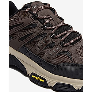 Skechers Men's Skech Air Envoy Oxford, Brown/Black, 12