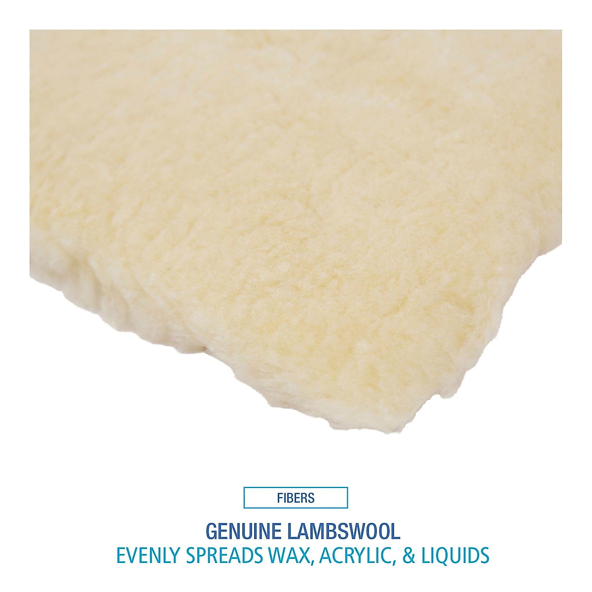 Boardwalk BWK4418 18 in. Lambswool Finish Applicator Mop Head - White