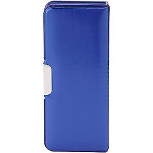 Kutsuwa CH203MB Pittton Pencil Case, 2-Door, Marine Blue