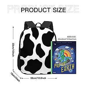 jarenap Dog Bone,Backpack for School Classic,Dog Bone Seamless Animals Pattern,Water Resistant Casual Everyday Bookbag with Carry Handles for Travel,Purple White,S(13in)