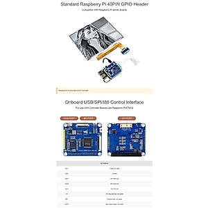 Coolwell Waveshare 10.3inch E-Paper E-Ink Display HAT for Raspberry Pi Series, 1872×1404 Pixels,2-16 Grey Scales, USB/SPI/I80 Interface