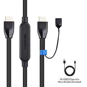 Cable Matters Unidirectional Active 48Gbps Ultra HD 8K Long HDMI Cable 25 ft / 7.5m with HDR for PS5, Xbox Series X/S, RTX3080 / 3090, RX 6800/6900, Apple TV, and More