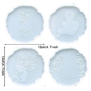 DIY Crystal Human Body Tea Tray Mold Body-Shaped Epoxy Resin Mold Suitable for Home Decoration Table Wine Tray Silicone Mold Jewelry Tray Making