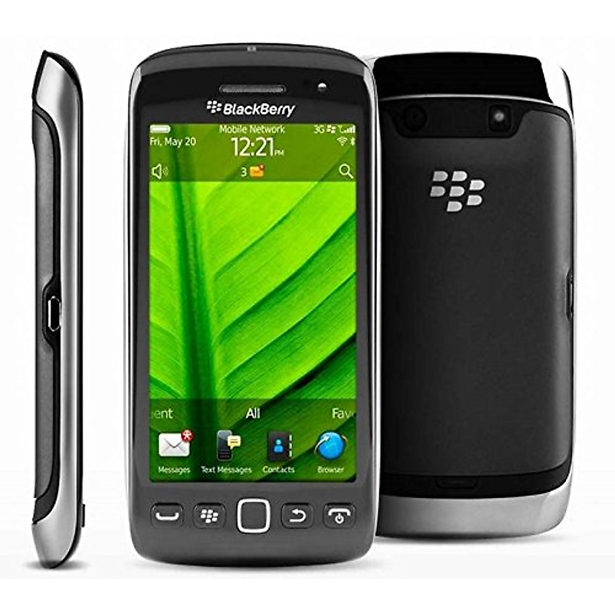 BlackBerry Torch 9860 RDQ71UW Unlocked Smartphone with 3G, BlackBerry OS 7, 5 MP Camera, and 4 GB Internal Memory--No Warranty (Grey)