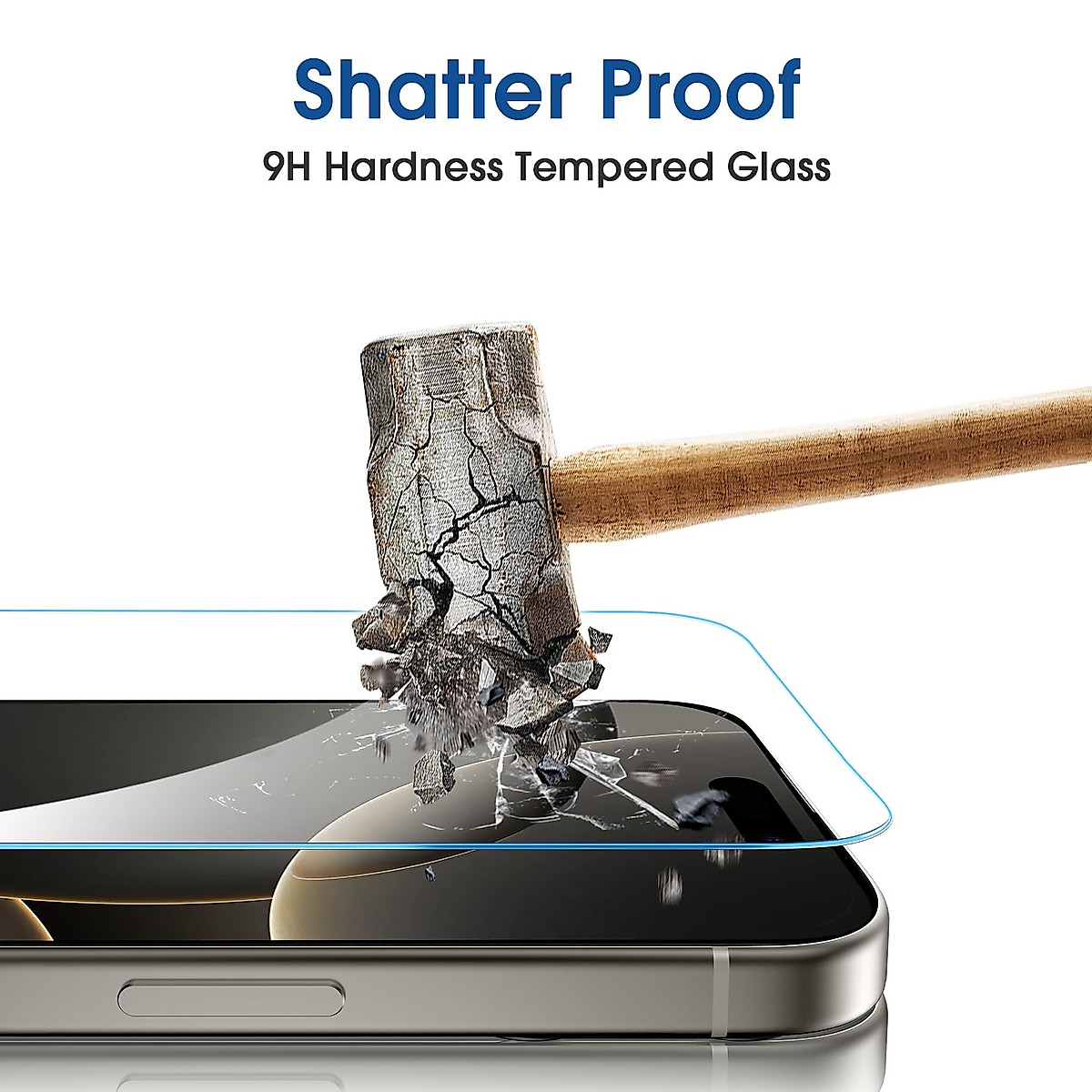 amFilm Auto-Alignment OneTouch for iPhone 16 Pro [6.3''] Screen Protector + Camera Lens Protector, Tempered Glass, 30 seconds Installation, Bubble Free, Case Friendly, Anti-Scratch [2+2 Pack]