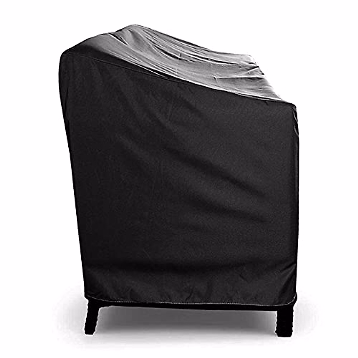 KHOMO GEAR Heavy Duty Outdoor Patio Furniture Loveseat Cover Sofa Bench Cover - 58'' x 32.5'' x 31'', Black