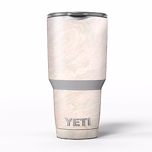 Design Skinz Pink Slate Marble Surface V47 - Skin Decal Vinyl Wrap Kit Compatible with The Yeti Rambler Cooler Tumbler Cups