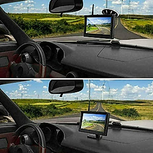 4.3 Inch Car Monitor Tft LCD Digital 16:9 800 * 480 Screen 2 Way Video Input Colorful for Reverse Rear View Camera DVD Vcd P8l2