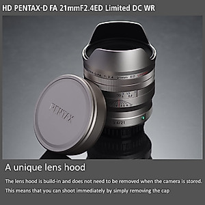 Pentax FA 21mmF2.4ED Limited DC WR Black Ultra-Wide-Angle Single Focus Lens [for use with Full Frame DSLR ] Limited Lens, machined Aluminum Lens Barrel, (28040)