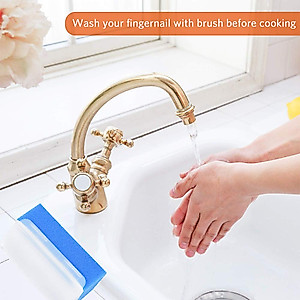 Wellgler's OT Sensory Brush,Autism Sensory Brush for Therapy,Surgical Scrub Brush,Bbaby Sponge for Bathing, Cradle Cap Brush (6Pack)