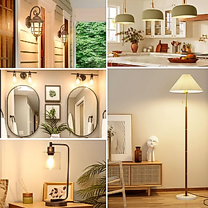 TOBUSA Vintage LED Edison Light Bulbs 60W Equivalent, 900LM Super Bright LED Bulbs, 6W ST58 Antique LED Filament Bulbs, 2700K Warm White, E26 Base Non-Dimmable Bulbs for Home, Office, 12-Pack