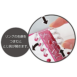 KING JIM TEFRENU 487TTE Toe Binder, Notebook, A4, Transparent