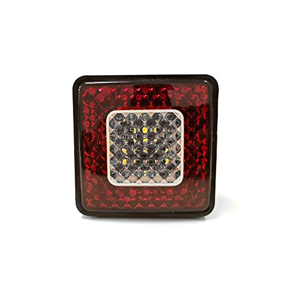 Roane Designs Universal 3" LED Tow Hitch Cover Light - fits 2" inch Receiver Hitch, Driving, Brake, Reverse Trailer Hitch Light