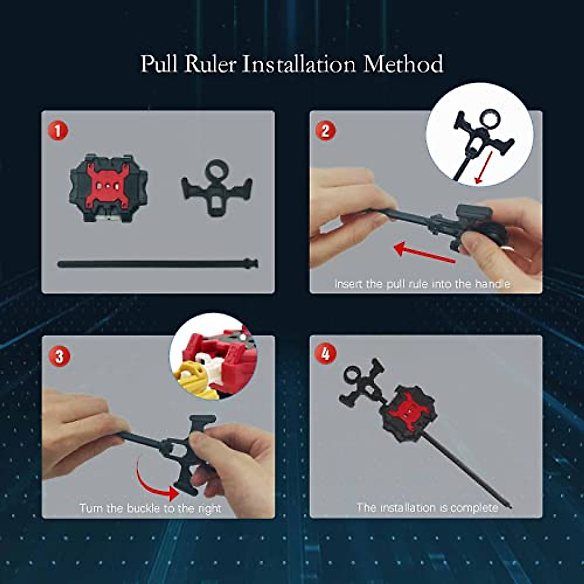 Gytobytle 2 Bey Spinning Top Launcher Battling Set, Blade Burst Surge Metal Fusion with Box for Boys Kids