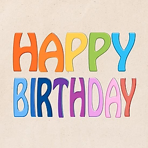 CafePress Happy Birthday Happy Tote Bag Natural Canvas Tote Bag, Reusable Shopping Bag