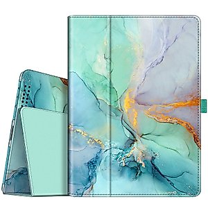 Fintie Folio Case for iPad 4th Generation (2012 Model), iPad 3rd Generation (2012 Model), iPad 2 (2011 Model) 9.7 inch Tablet - Smart Stand Protective Cover with Auto Sleep Wake, Emerald Marble