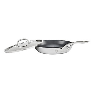 Viking 3-Ply Stainless Steel Nonstick Fry Pan, 10 Inch with Lid
