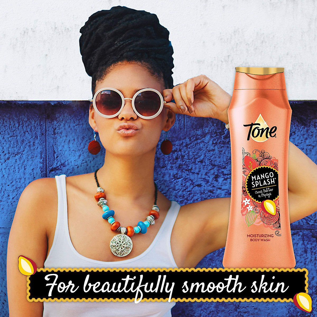 Tone Body Wash, Mango Splash,18 Fl Oz (Pack of 6)