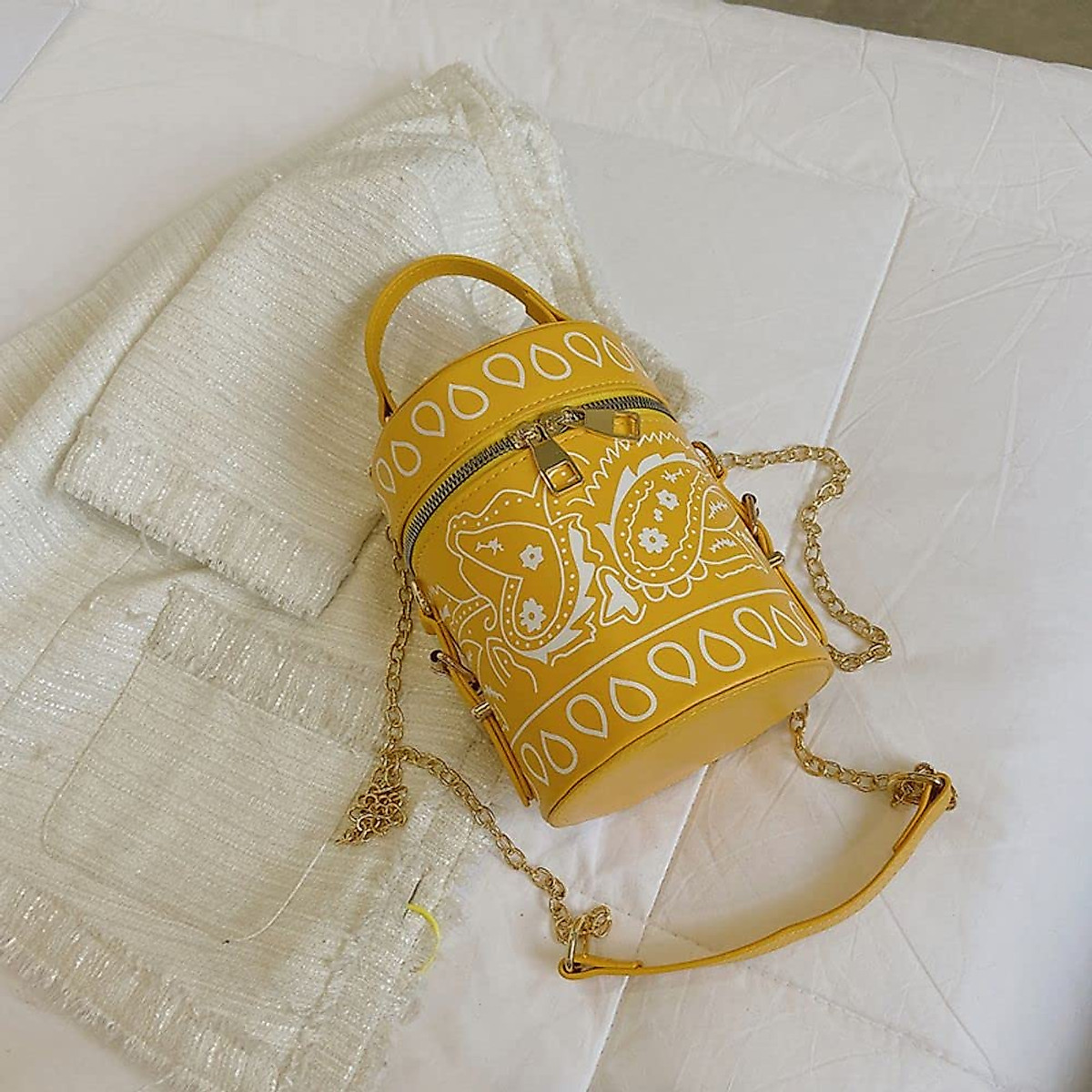 BVWEY Ethnic Style Bucket Bags Women's Crossbody Shoulder Bags Summer Beach Handbag