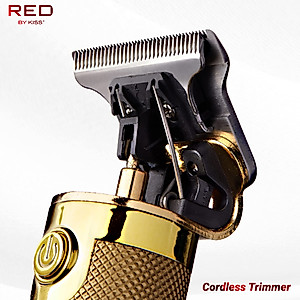 RED by Kiss Hair Trimmer for Men Precision Blade Cordless Trimmer Mens Grooming Kit