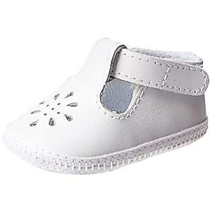 Baby Deer, Baby-Girls Crib Shoe, White, 00(Preemie)