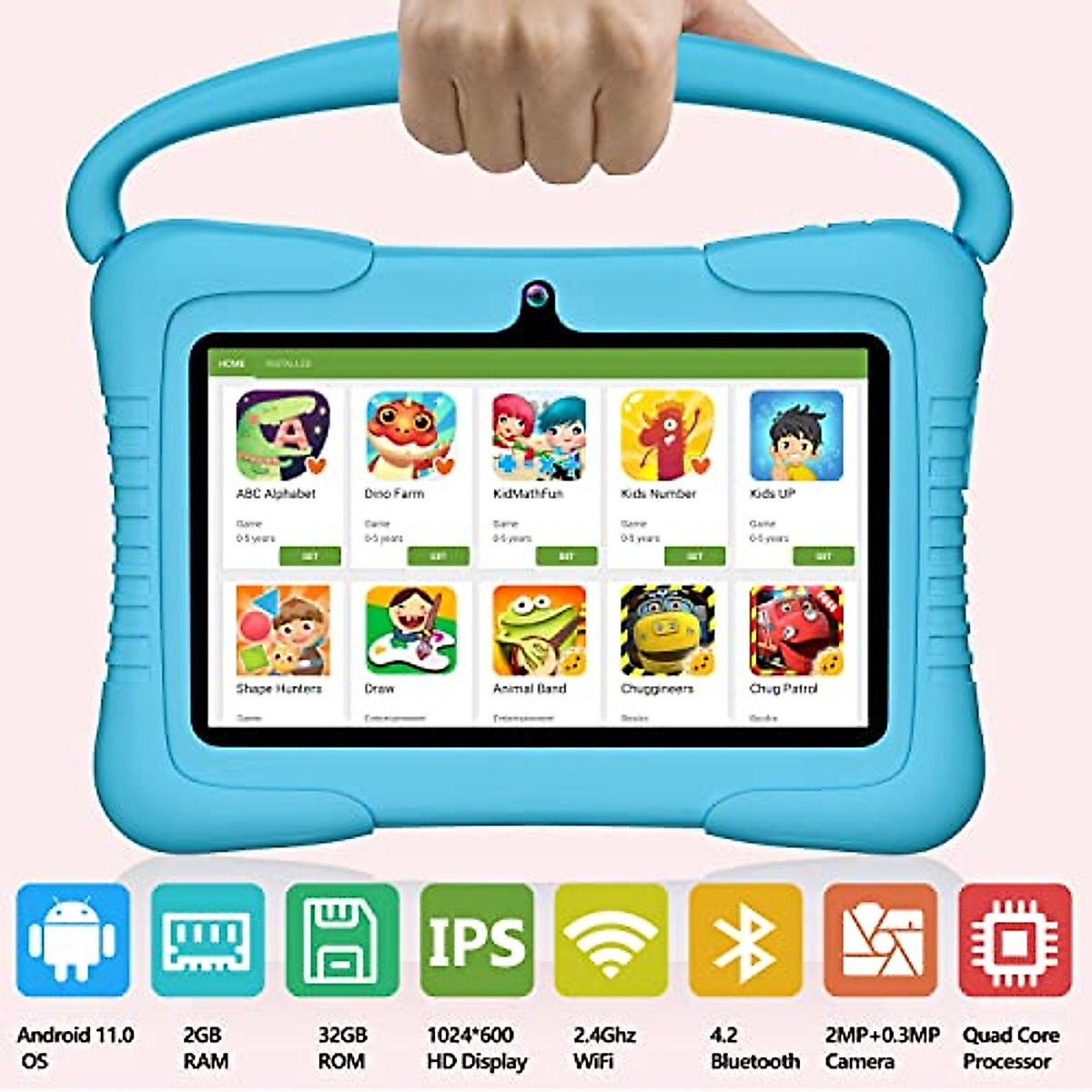 Tablet for Kids 10.1 Inch+7 Inch