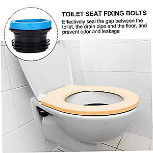 OSALADI 1pc Toilet Seal Sealing Washers Toilet Tank Seal Toilet Bowl Ring Seal Closestool Ring Toilet Seat Replacement Gasket Toilet Seat Seal Rings Toilet Seat Fixing Bolts Clay Hinge