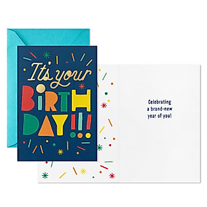 Hallmark 13" Large Birthday Gift Bag with Birthday Card and Tissue Paper (Dog, Did Someone Mention Cake?) for Kids, Parents, Coworkers, Friends