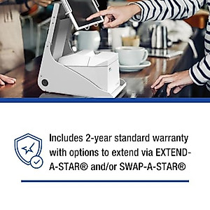 Star Micronics TSP143IVUE USB/Ethernet (LAN) Thermal Receipt Printer with Android Open Accessory (AOA), CloudPRNT, Cutter, and Internal Power Supply - Gray