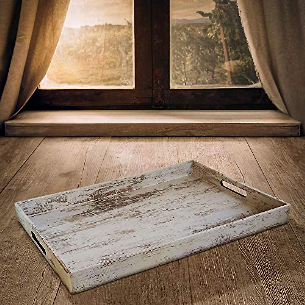 American Atelier Birch Wood Tray Serving Tray, Brown, 14 x 19 x 2, (1270514)