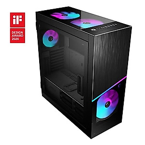 MSI MPG SEKIRA 500X Full Tower Gaming Computer Case (Black, 3X 200mm ARGB + 1x 200mm + 1x120mm ARGB Fans, 8 Channel ARGB Hub, USB Type-C, Tempered Glass, MSI Center, E-ATX, ATX, mATX, Mini-ITX)