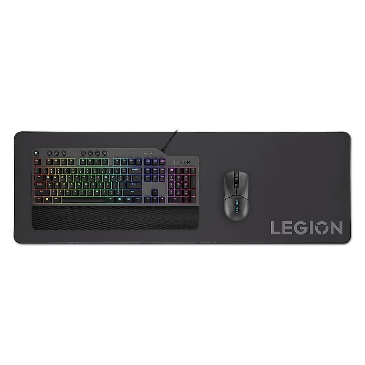 Legion Gaming XL Cloth Mouse Pad, Anti-Fray, Non-Slip, Water-Repellent, GXH0W29068, Black