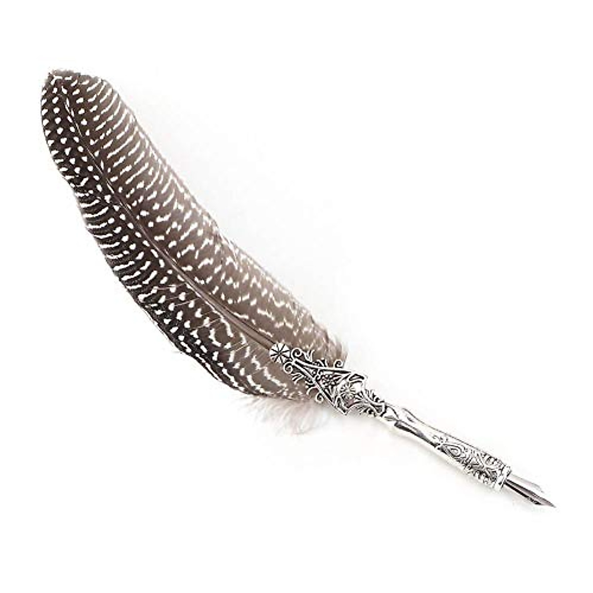 Hilitand Feather Quill Pen Vintage European Antique Sign Pen Set Calligraphy Writing Quill Pen for Stationery Gift(04#)