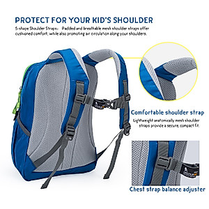 MOUNTAINTOP Kids Hiking Backpack for Boys Girls Water Resistant Lightweight Daypack