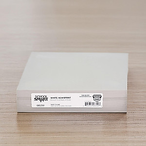 School Smart - 85250 Newsprint Drawing Paper, 30 lb, 8-1/2 x 11 Inches, 500 Sheets