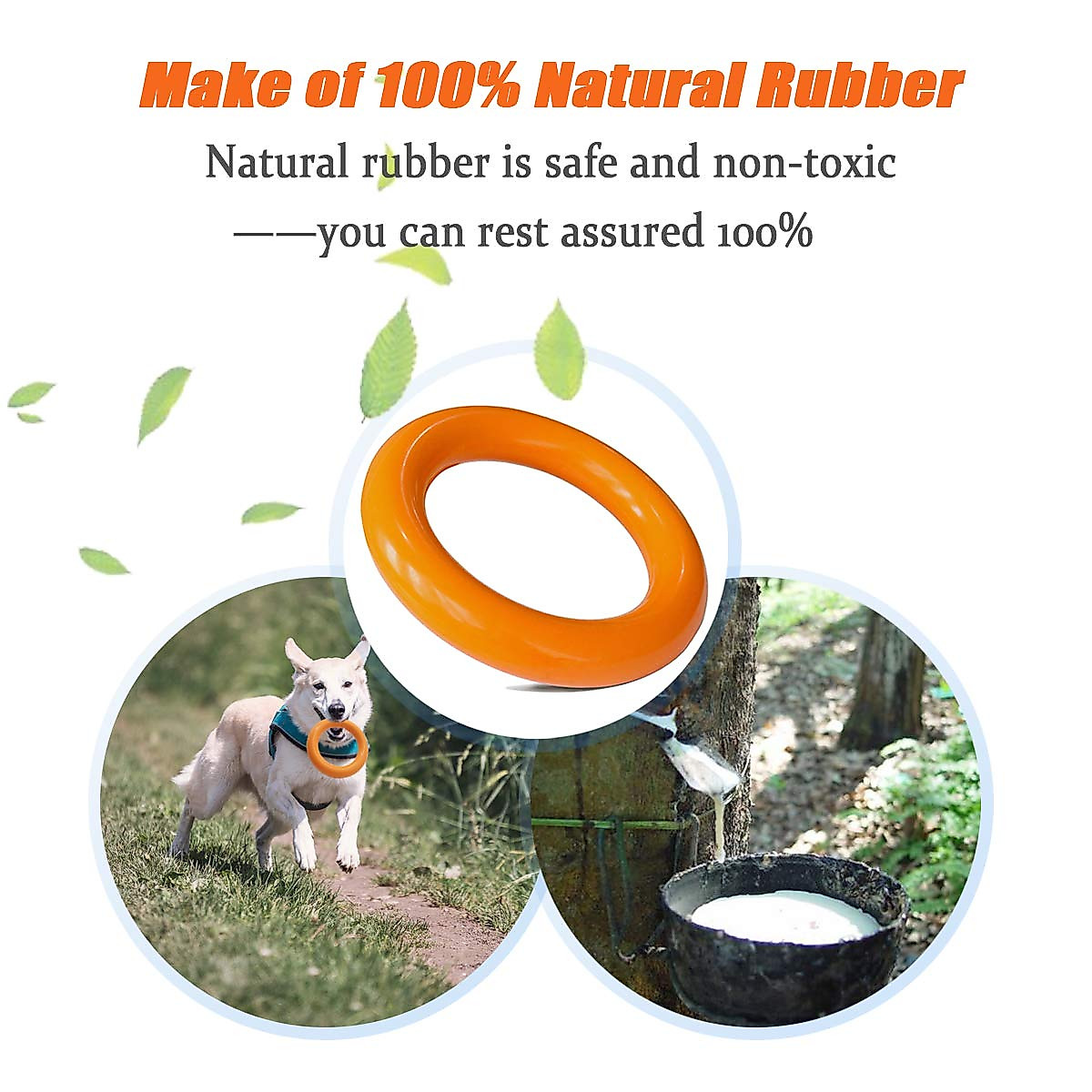 DLDER Dog Toys for Aggressive Chewers Large Breed,Durable Dog Ring Toy,Tough Rubber Dog Toy,Indestructible Dog Chew Toys for Large Medium Dogs Training and Teeth Cleaning.