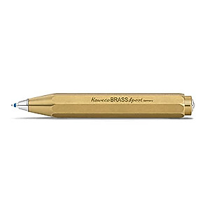 Kaweco BRBP-BR Ballpoint Pen, Oil-based, Brass, Sports