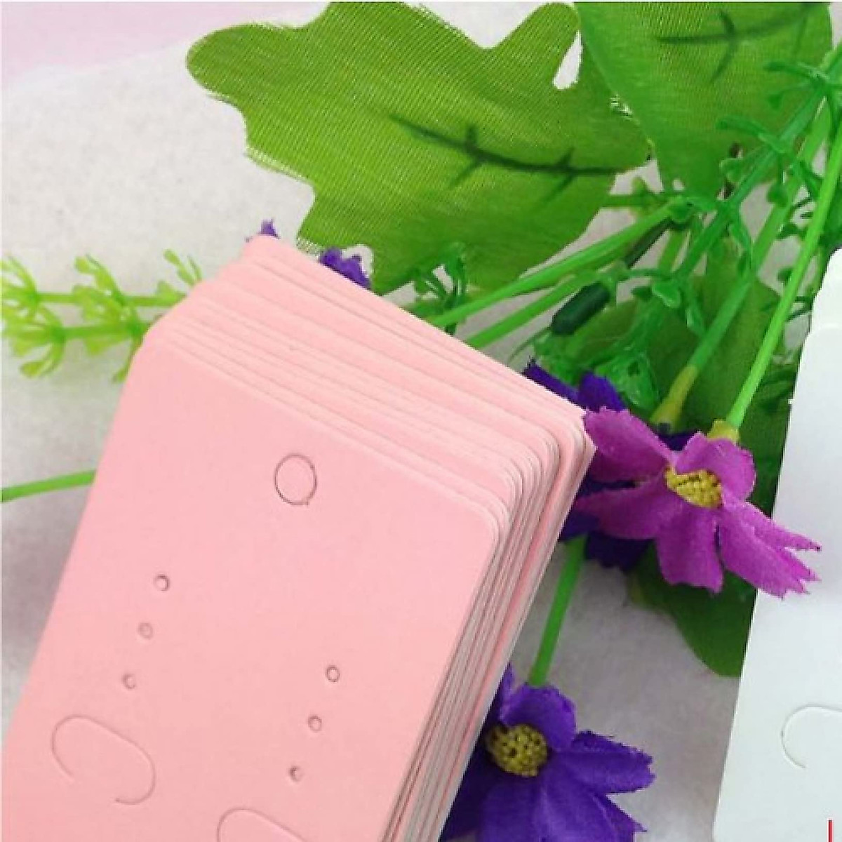 200 Pcs Bulk Earring Hanging Cards for Displaying Dangle Earrings, Blank Kraft Paper Jewelry Display Card Price Tag