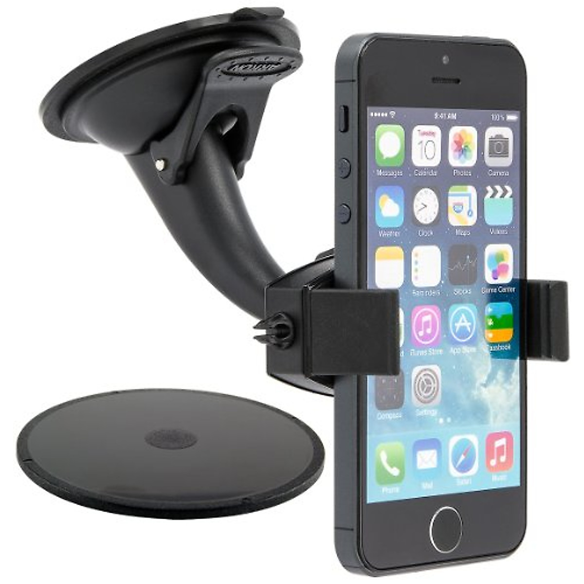 Arkon Windshield Dash Sticky Suction Phone Car Mount for iPhone 7 6S 6 Plus 7 6S 6 Galaxy S7 S6 Retail Black
