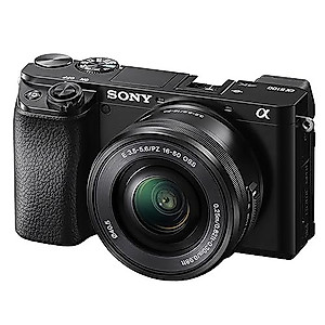 Sony a6100 Mirrorless Camera with 16-50mm + 55-210mm Lenses, 64GB Extreem Memory,Videl Microphone, LED Video Light, Case. Tripod, Filters, & Professional Video & Photo Editing Software Kit