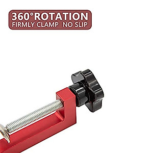 2pcs Aluminum Alloy Fence Clamp Woodworking Clamp G Clip Dedicated Fixture Adjustable Frame Fast Fixed Clamp for Woodworking Benches